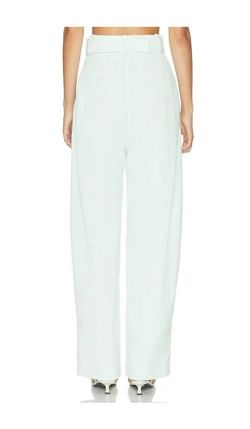 Matthew Bruch Pleated Barrel Trouser In . Also