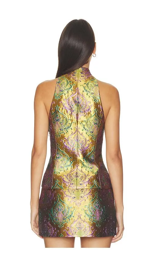 Retrofete Moreno Brocade Top In . Also