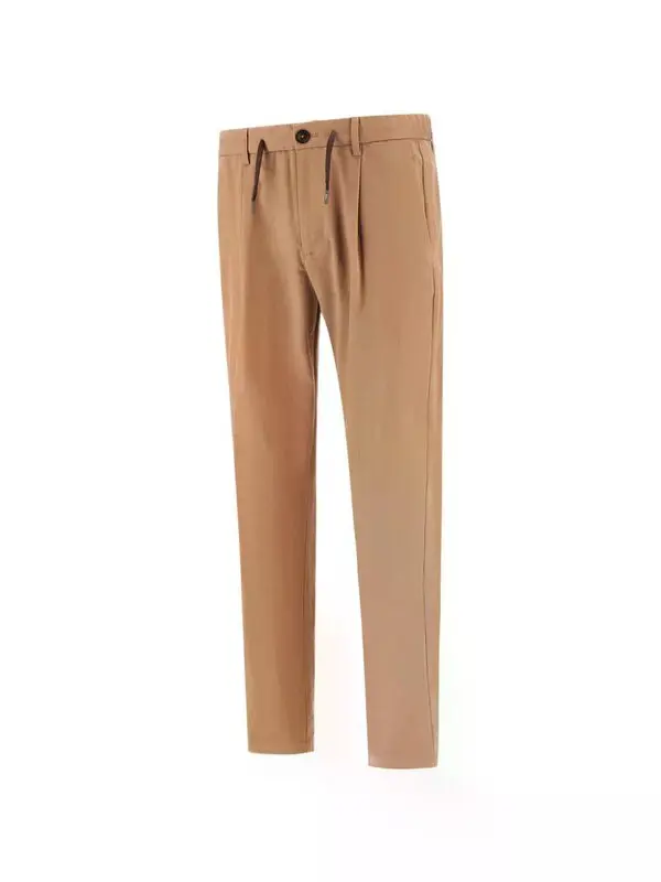 Herno Pleated Canvas Trousers