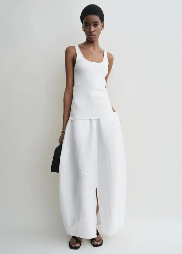 TOTEME Parachute Skirt Petite - White