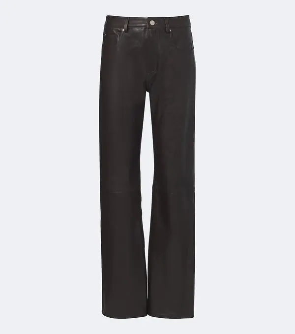 ARMA Jean Leather Straight Pants