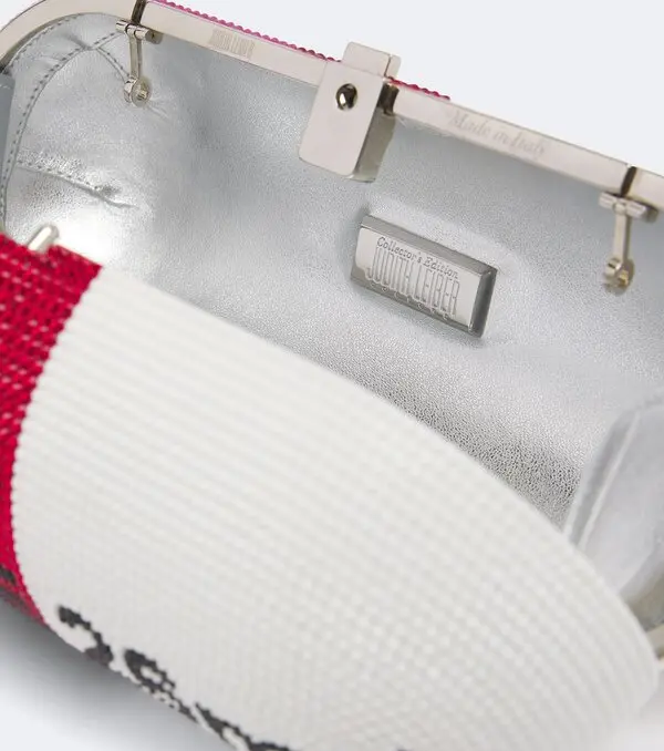 Judith Leiber Love Pill Capsule Embellished Clutch