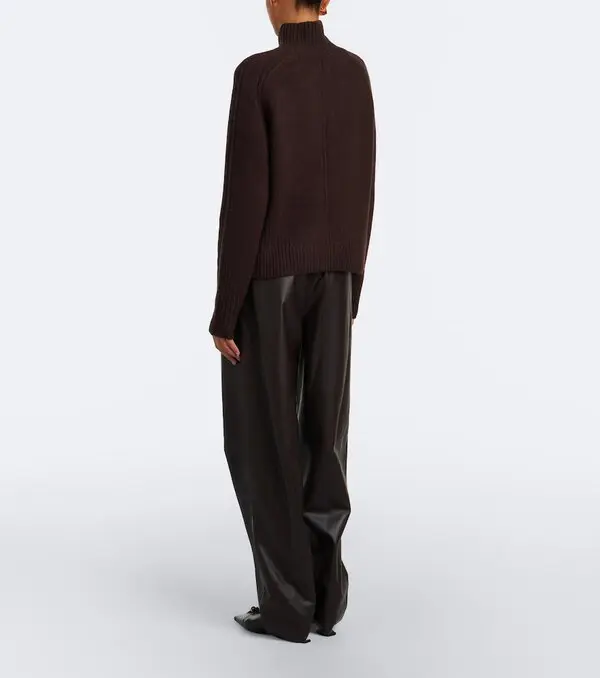 JOSEPH Nat Leather Barrel-leg Pants