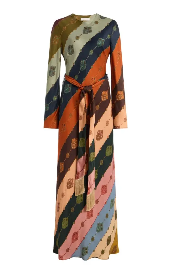 Zimmermann Ascent Ed Twill Maxi Dress - Print