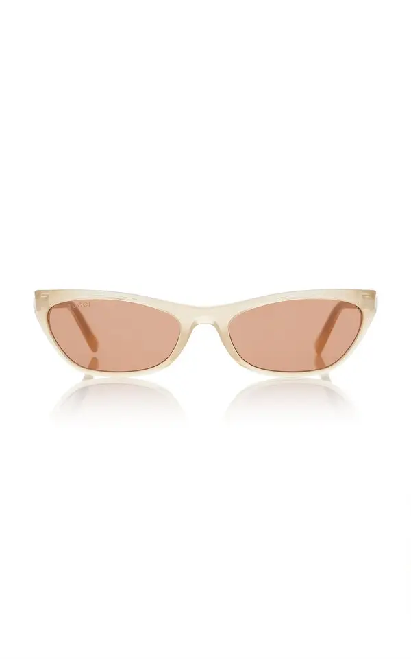 Gucci Cat-eye Acetate Sunglasses - Ivory
