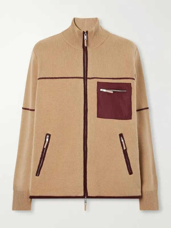 Guest In Residence Louis Rib-trimmed Wool And Cashmere-blend Felt Jacket - Brown