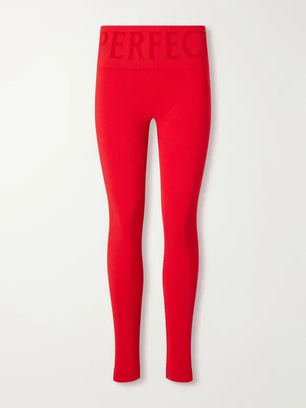 Perfect Moment Logo-embroidered Thermal Modal-blend Jersey Ski Leggings