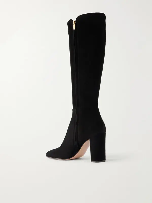 GIANVITO ROSSI 85 Suede Knee Boots