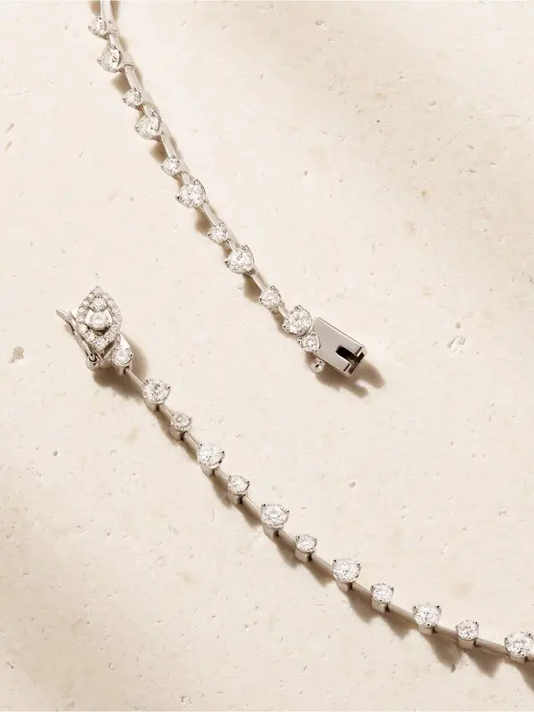 DAVID MORRIS Le Jardin 18-karat White Diamond Necklace