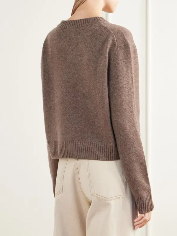JAMES PERSE Rib-trimmed Cashmere Sweater
