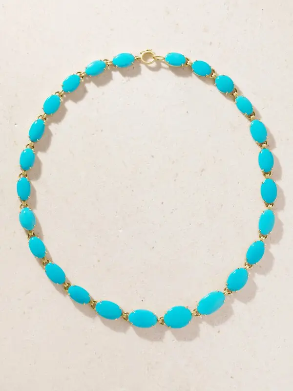 Irene Neuwirth Heroic 18-karat Gold Turquoise Necklace - Blue