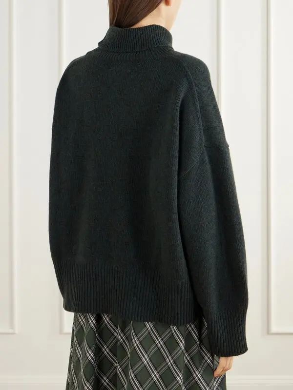 SKALL STUDIO Silene Rib-trimmed Wool Turtleneck Sweater