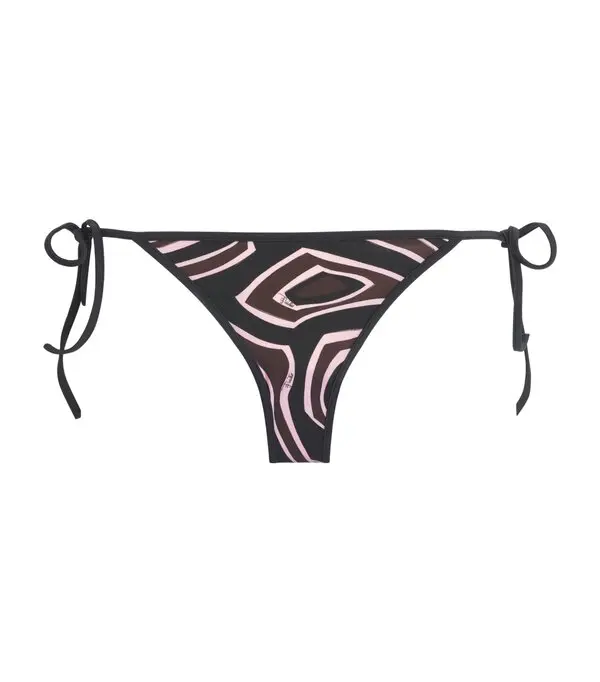 Emilio Pucci Labirinto Print Bikini Bottoms - Green