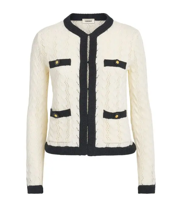 L'Agence Pointelle Zephyra Cardigan
