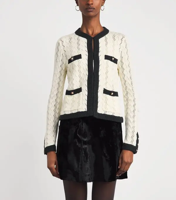 L'Agence Pointelle Zephyra Cardigan