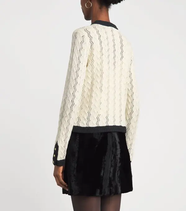 L'Agence Pointelle Zephyra Cardigan