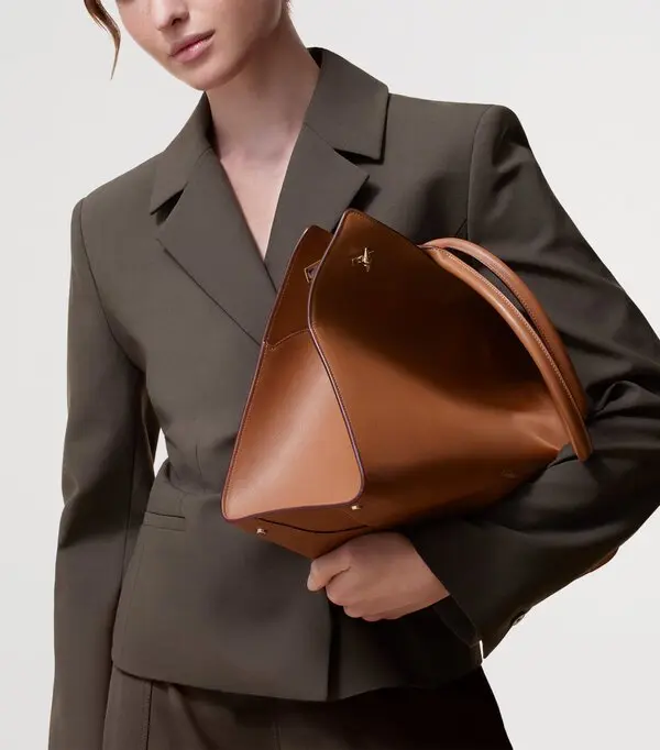 Cartier Medium Leather Clash Tote Bag - Brown