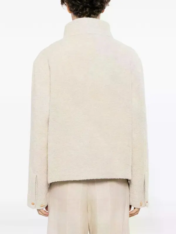 YOUNG N SANG Zip-up Boucle Jacket