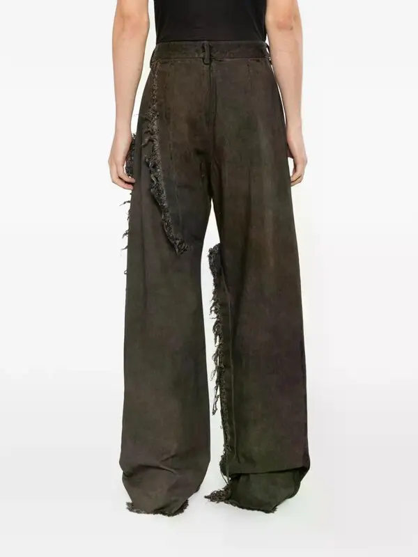 Rick Owens Distressed Wide-leg Jeans