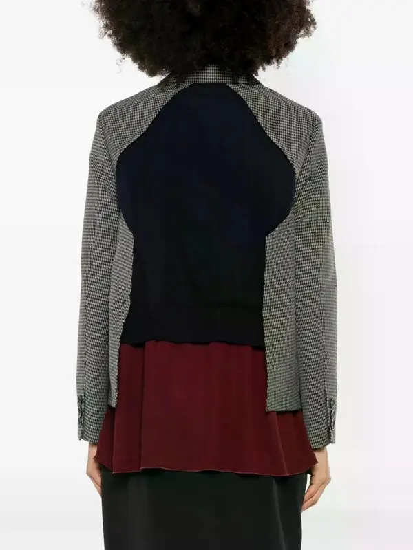 Undercover Houndstooth-pattern Layered Blazer