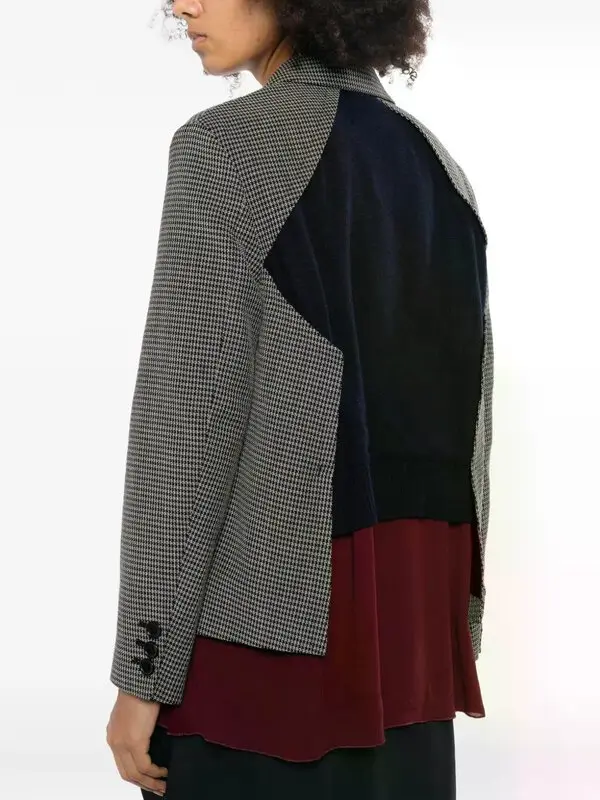 Undercover Houndstooth-pattern Layered Blazer