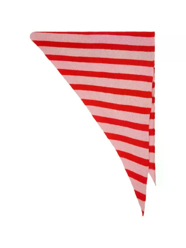 Paul Smith Lambswool Stripe Neckerchief - Red