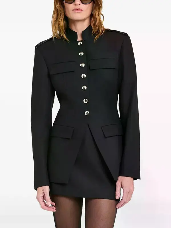 NICHOLAS Button-up Epaulette-detail Jacket