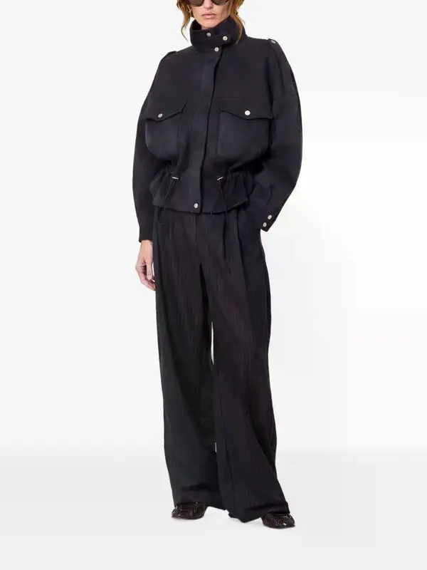 NICHOLAS Drawstring-waist Jacket - Black