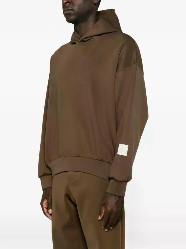 YES LONDON Logo-patch Hoodie