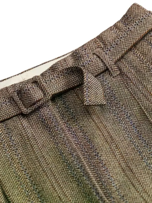 Ralph Lauren Herringbone Pleated Trousers