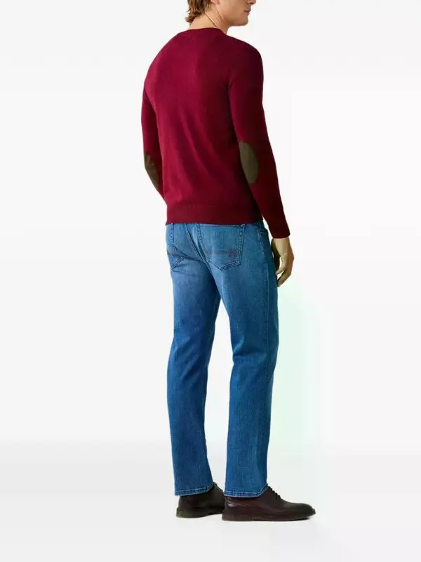 HACKETT  V-neck Elbow-patch Sweater