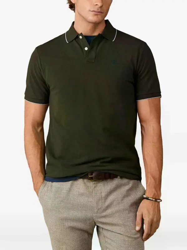 HACKETT  Heritage Tipped Cotton Polo Shirt
