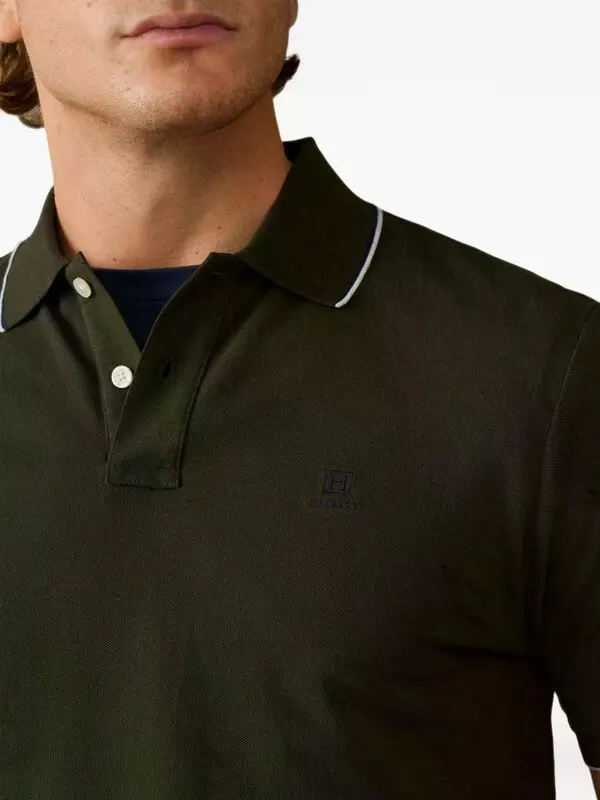 HACKETT  Heritage Tipped Cotton Polo Shirt