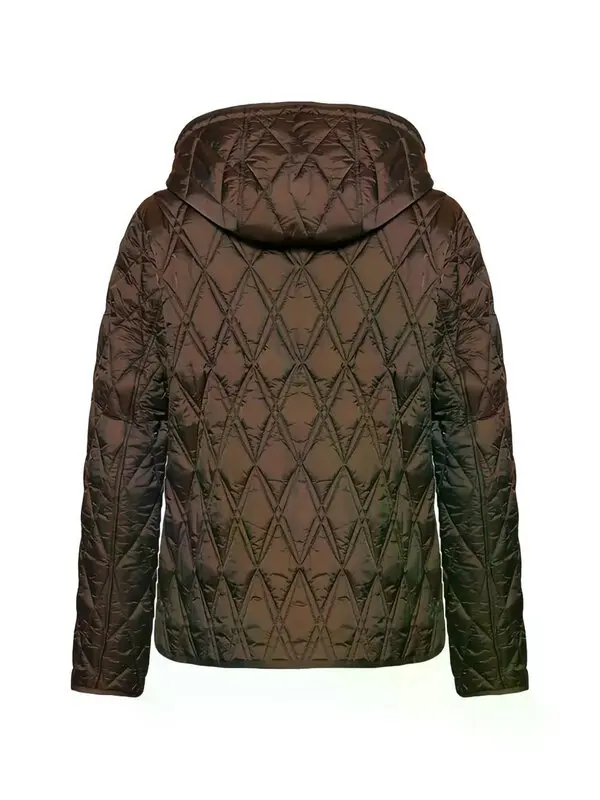 BETTY BARCLAY Quilted Hooded Jacket - Brown