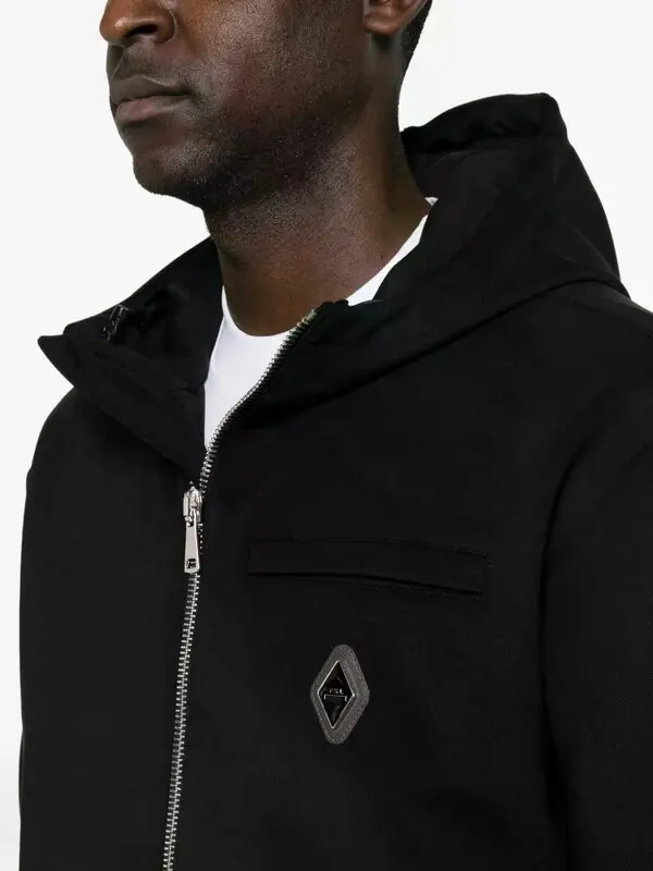 YES LONDON Logo-plaque Hoodie