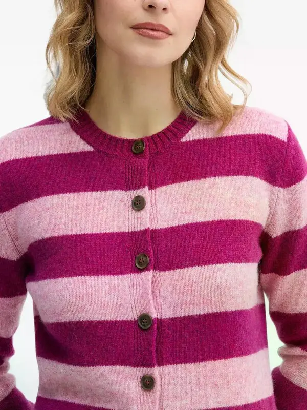 BENETTON Striped Cardigan