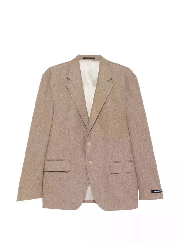 Karl Lagerfeld Single-breasted Notched-lapels Blazer