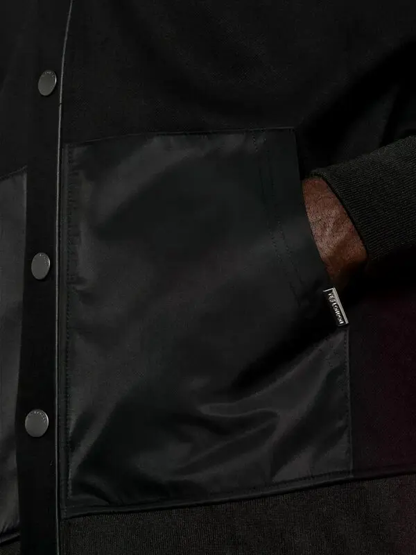 YES LONDON Contrast-panel Press-stud Cardigan
