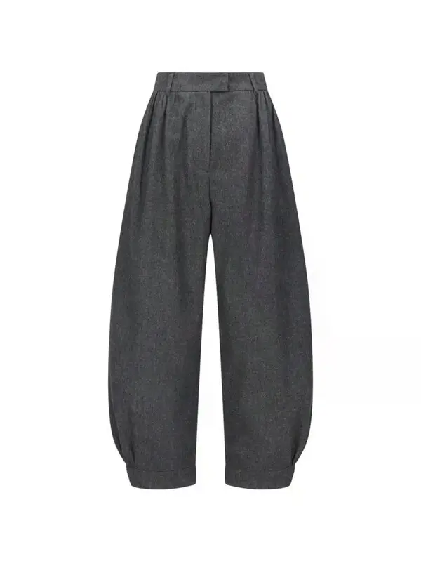 AMOMENTO Shirred Balloon-leg Trousers