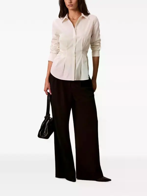 Calvin Klein Pleated Long-sleeve Shirt