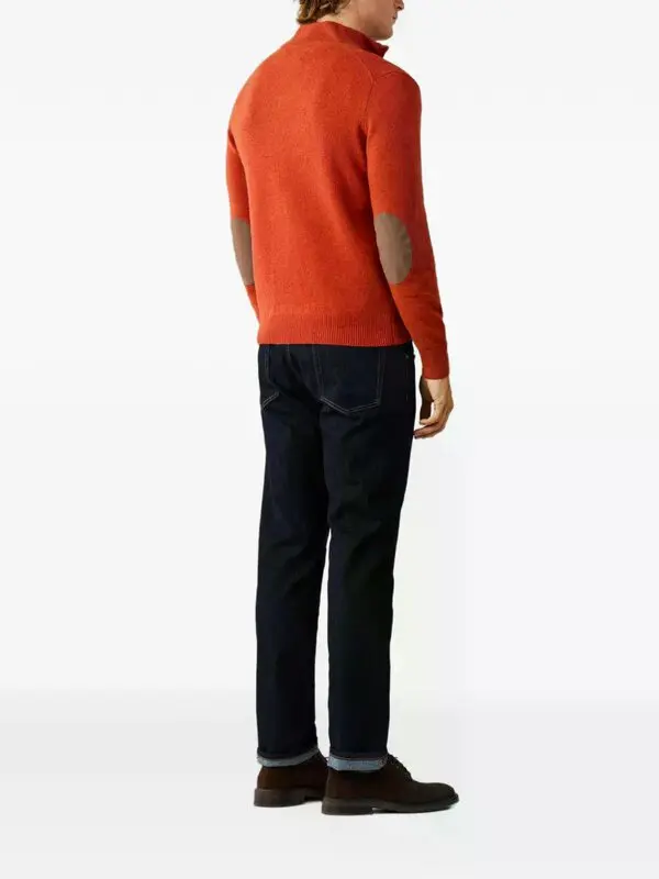 HACKETT  London Quarter-zip Lambswool Sweater