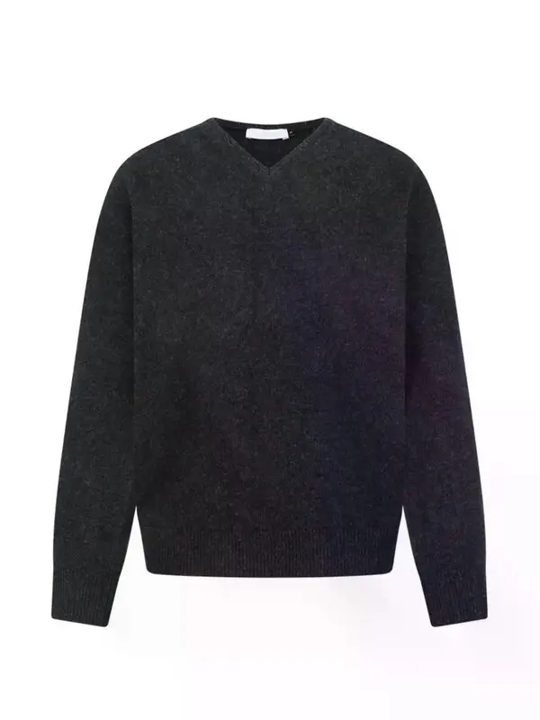 AMOMENTO V-neck Knitted Sweater