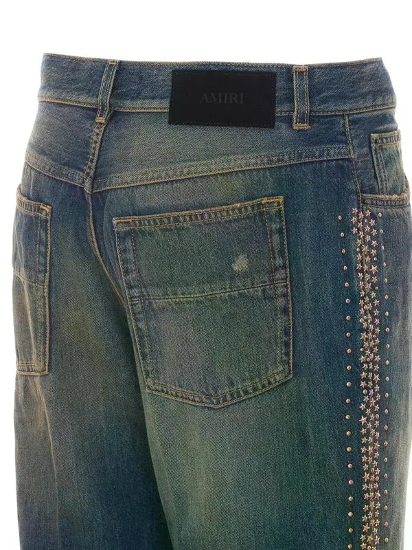 Amiri Ma Fit Embellished Stripe Jeans
