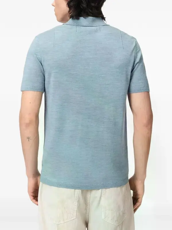 ALLSAINTS Mode Merino Wool Short-sleeve Polo Shirt