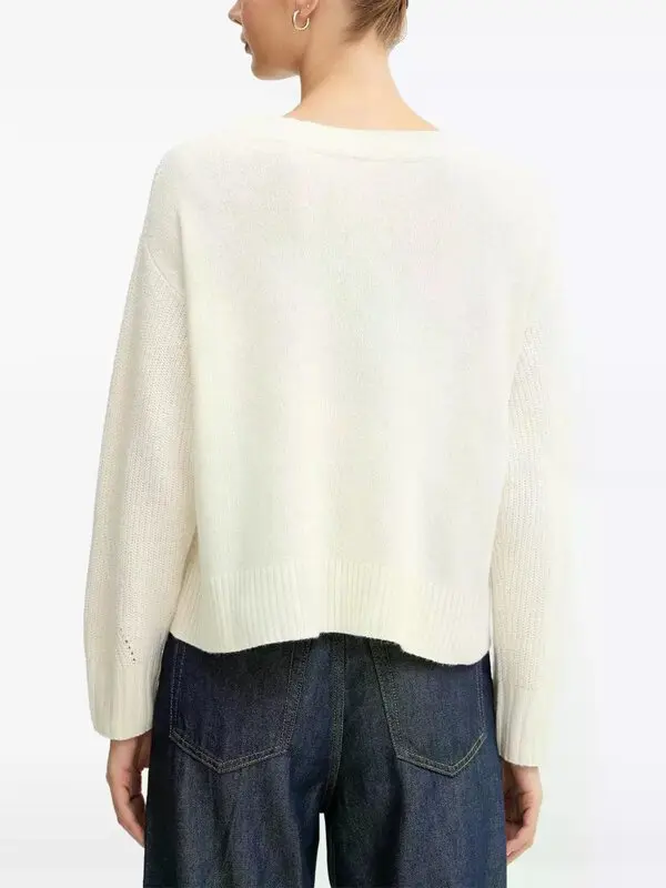 BENETTON V-neck Ribbed-knit Sweater