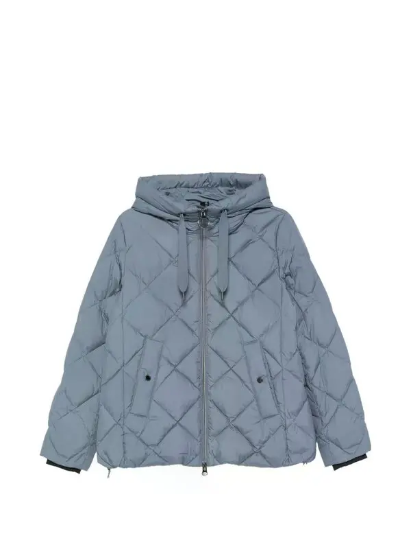 BETTY BARCLAY Quilted Hooded Jacket - Blue