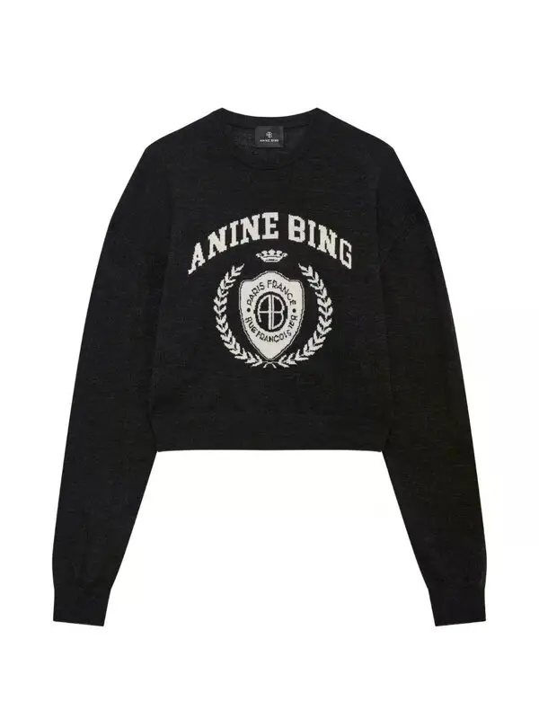ANINE BING Mia Sweater Charcoal