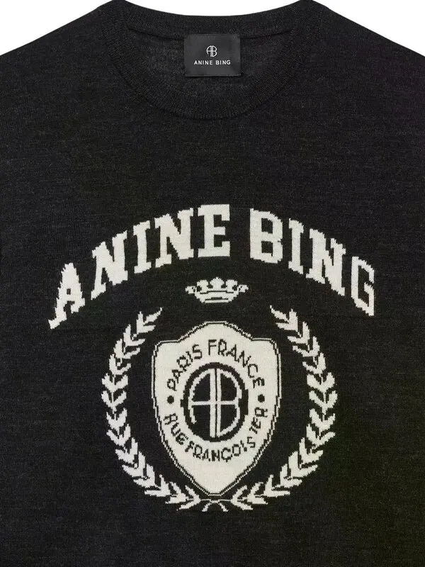 ANINE BING Mia Sweater Charcoal