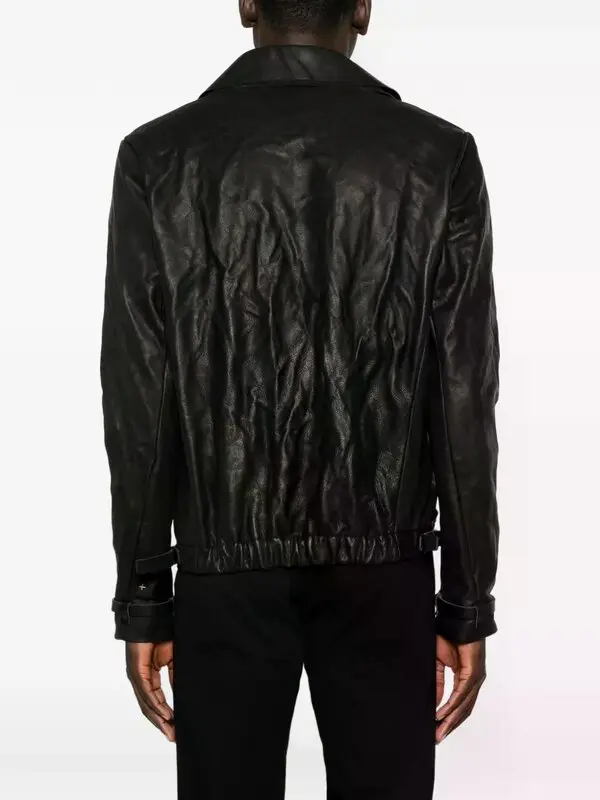 MA+ Buckled Leather Jacket
