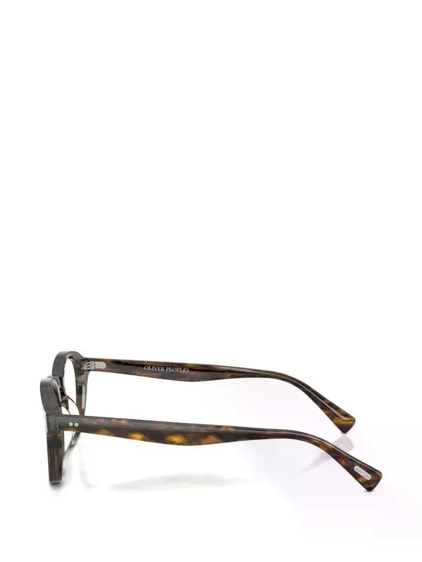 Oliver Spencer Tortoiseshell-effect Rectangle-frame Glasses